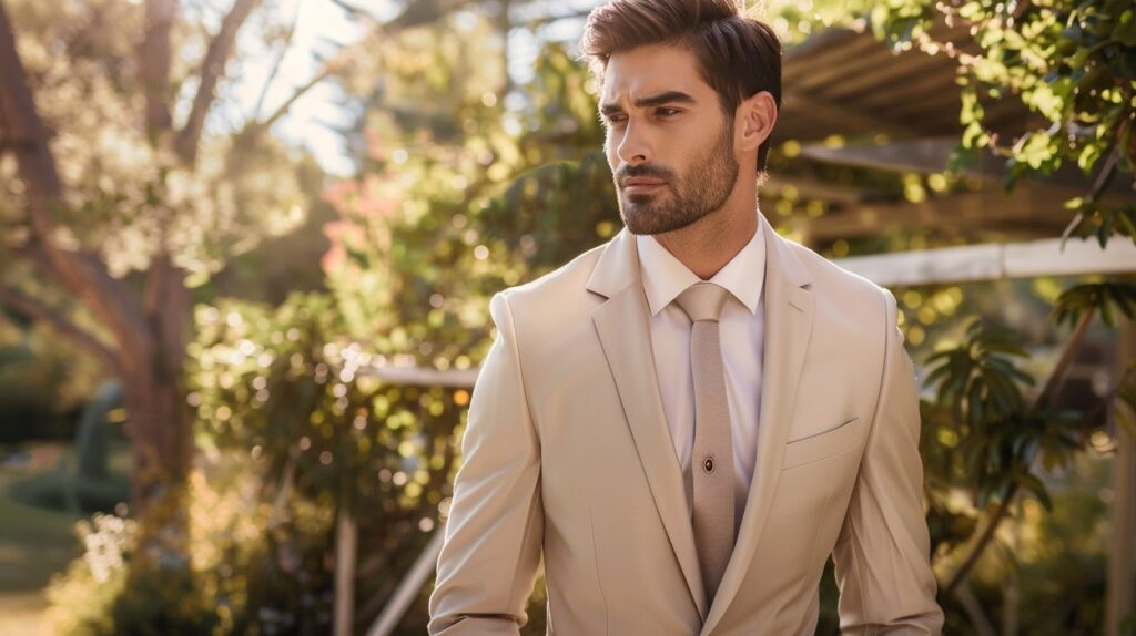 Mens Beige Suit: Timeless Style for Every Occasion